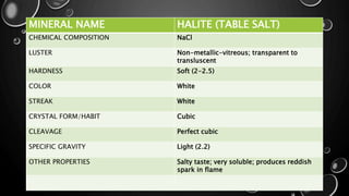 Minerals and rocks | PPTX | Geology | Science