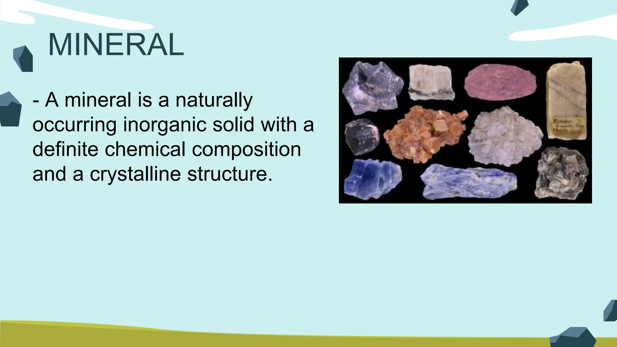 MINERALS AND ROCKS PRESETATION EARTH SCIENCE | PPT