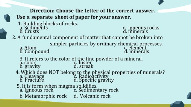 MINERALS AND ROCKS ENDONOUS EXOGENOUS PROCESS.pptx