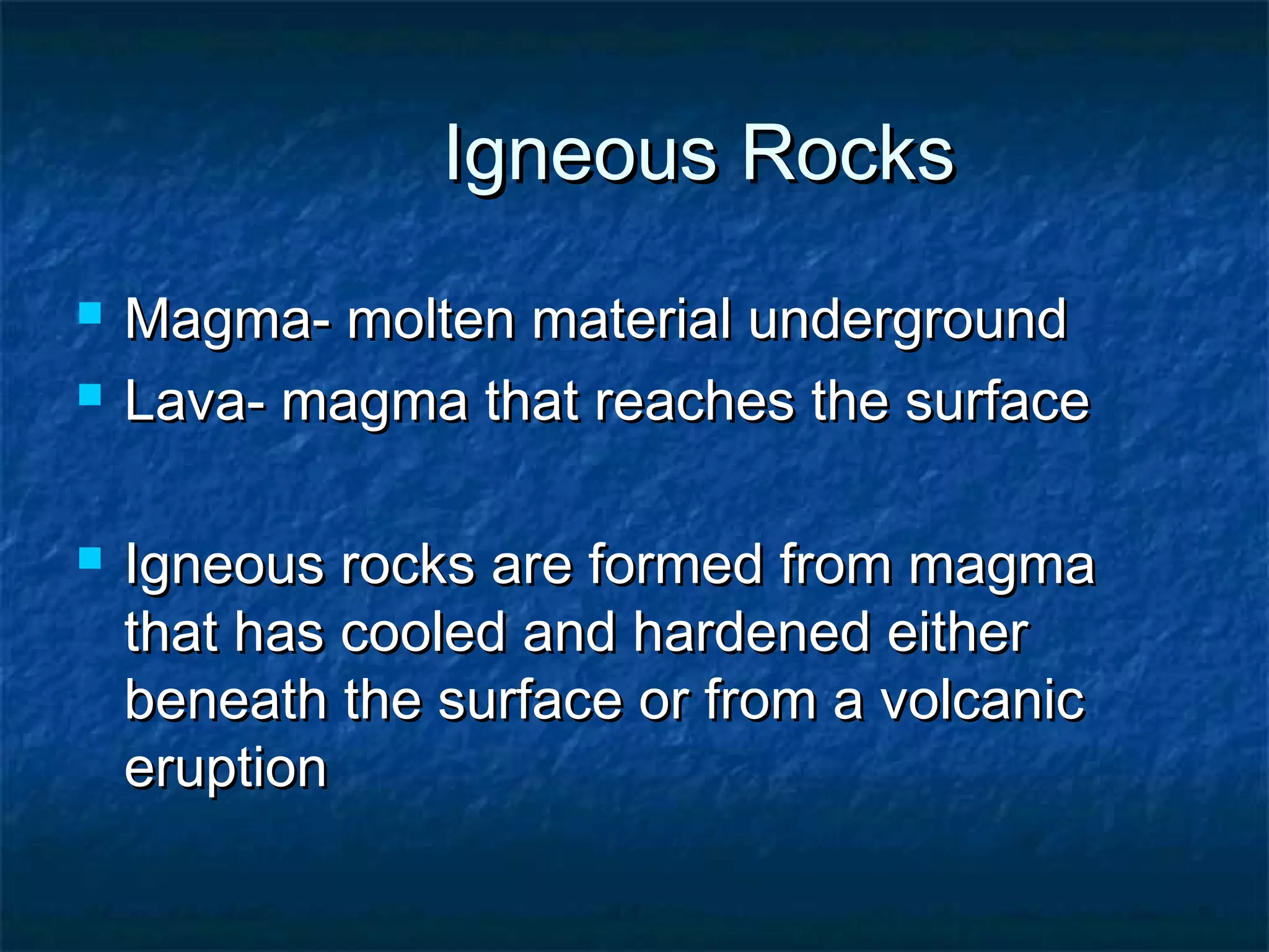 Minerals and rocks for presentations | PPT