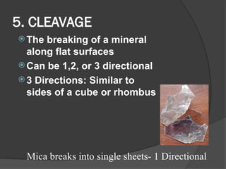 CHARACTERISTICS OF MINERALS AND THEIR PROPERTIES.ppt