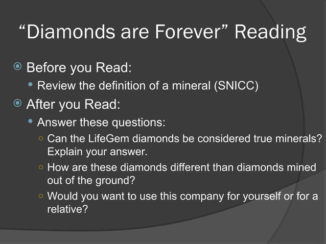 CHARACTERISTICS OF MINERALS AND THEIR PROPERTIES.ppt | Chemistry | Science