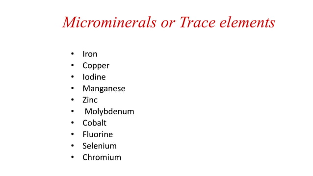 Minerals and trace element..pptxaaaaaaaaaaa | PPT