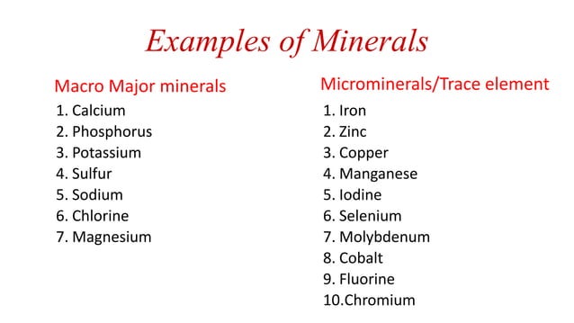 Minerals and trace element..pptxaaaaaaaaaaa | PPT