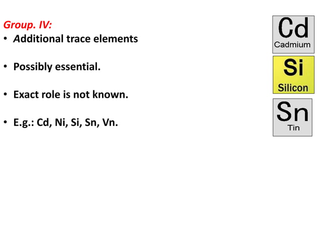 Minerals and trace elements introduction | PPTX