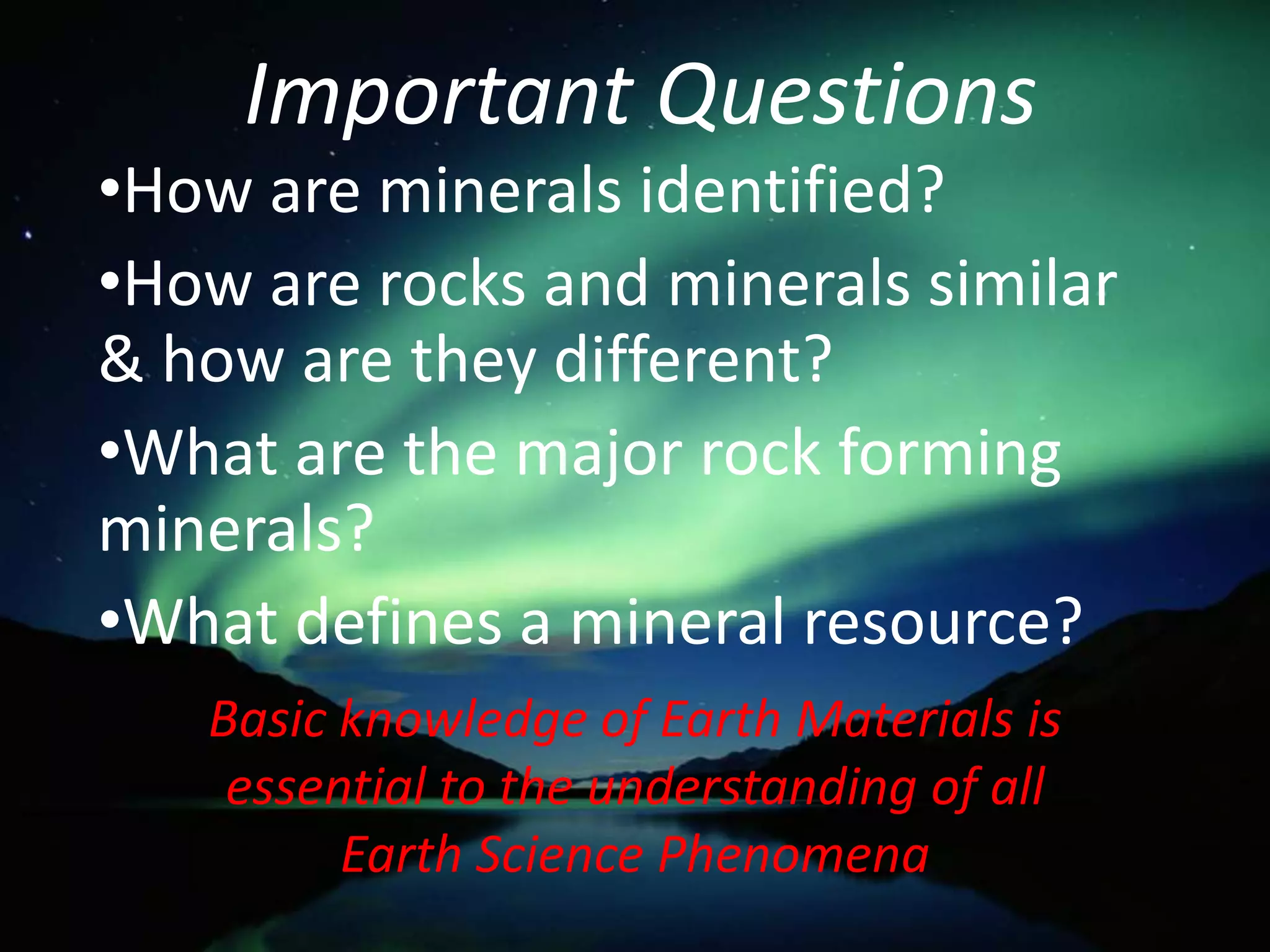 Minerals Building Blocks Of Rocks | PPTX