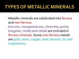 Minerals class viii | PPTX