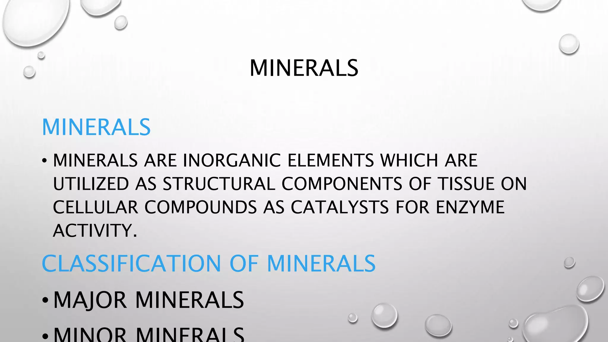 Minerals,flavours and colours | PPTX
