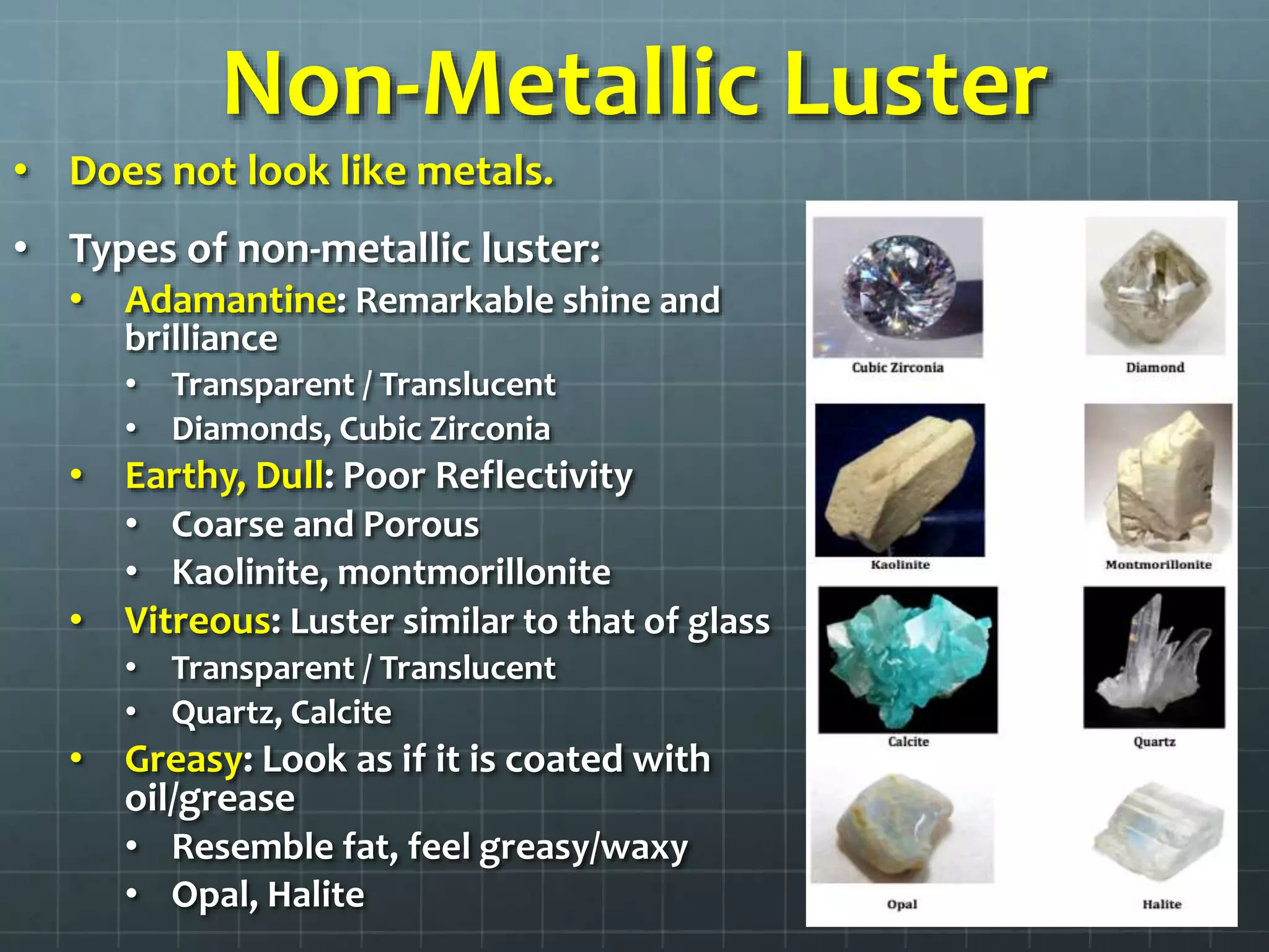 Minerals - Identifying Minerals | PPTX