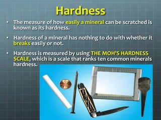 Minerals - Identifying Minerals | PPTX