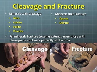 Minerals - Identifying Minerals | PPTX