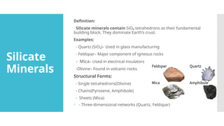 Minerals in Earth's Crust for class 9 .pptx