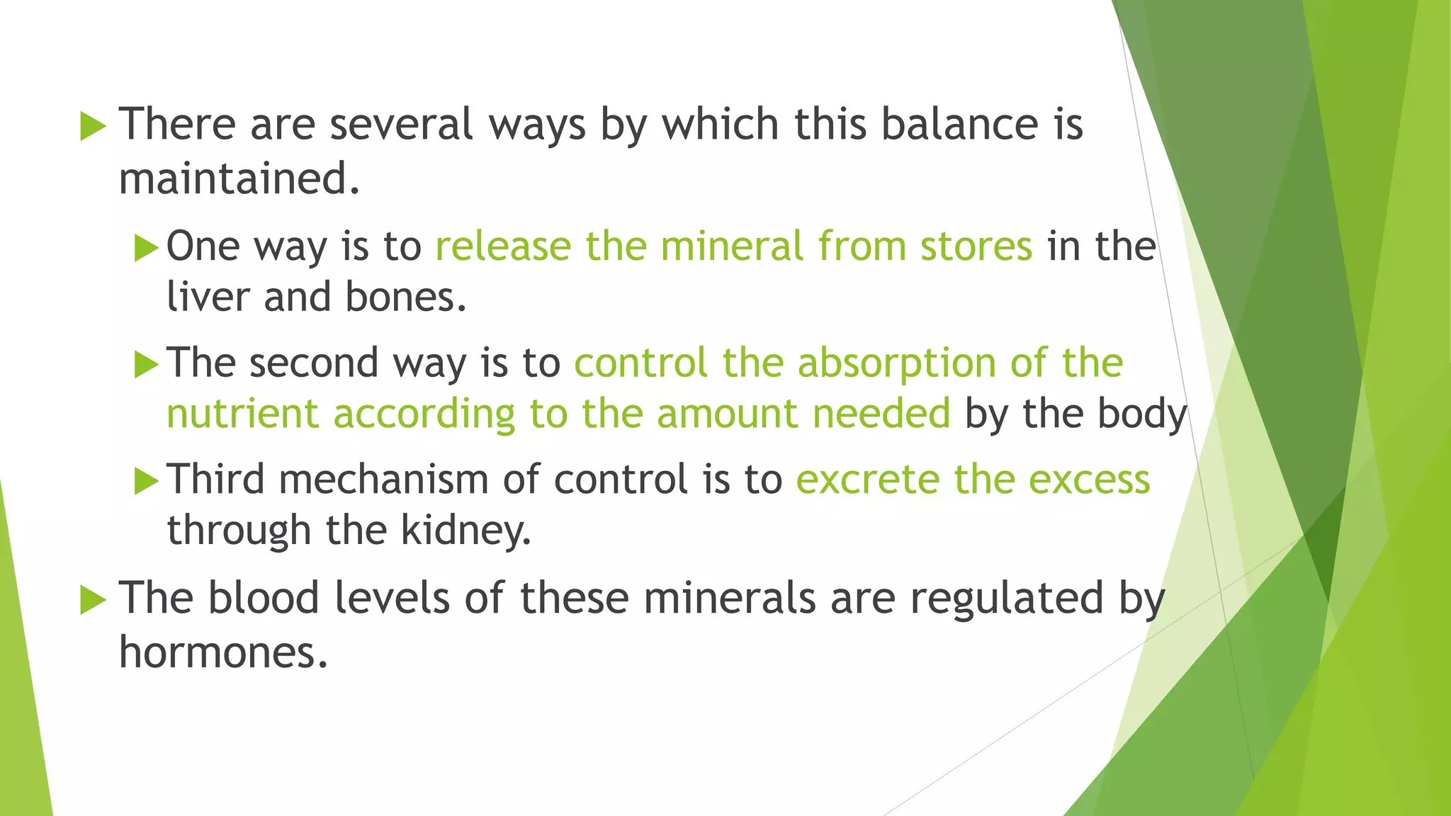 Minerals in human body general introduction | PPTX