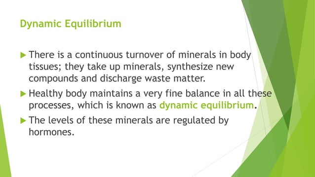 Minerals in human body general introduction | PPTX