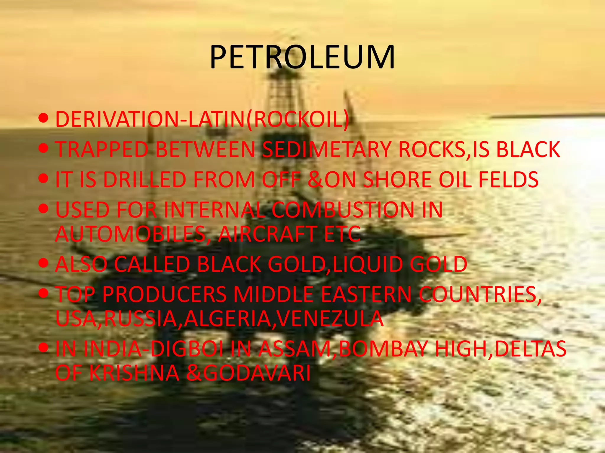 Minerals in india ppt | PPTX