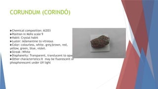 Minerals: Mohs hardness scale | PPTX