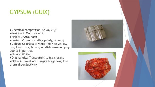Minerals: Mohs hardness scale | PPTX