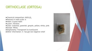 Minerals: Mohs hardness scale | PPTX