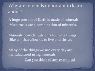 Minerals introduction | PPT