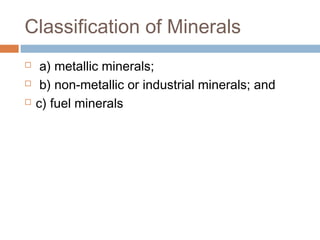Minerals | PPT