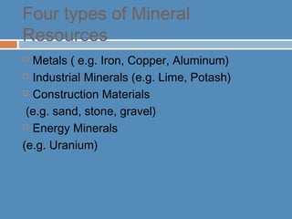 Minerals | PPT