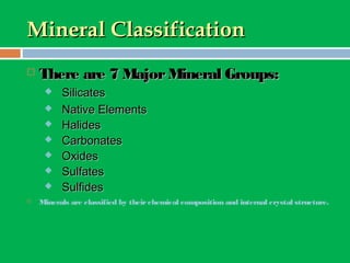 Minerals | PPT