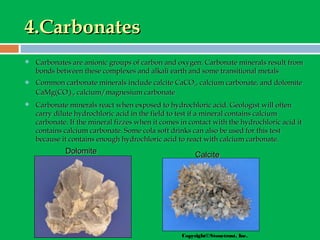 Minerals | PPT