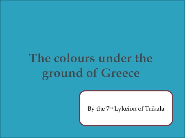 Minerals of greece | PPT