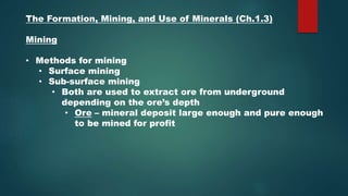 Minerals of the earths crust | PPTX