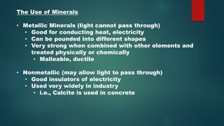 Minerals of the earths crust | PPTX