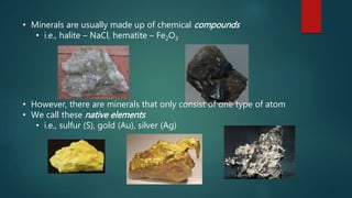 Minerals of the earths crust | PPTX