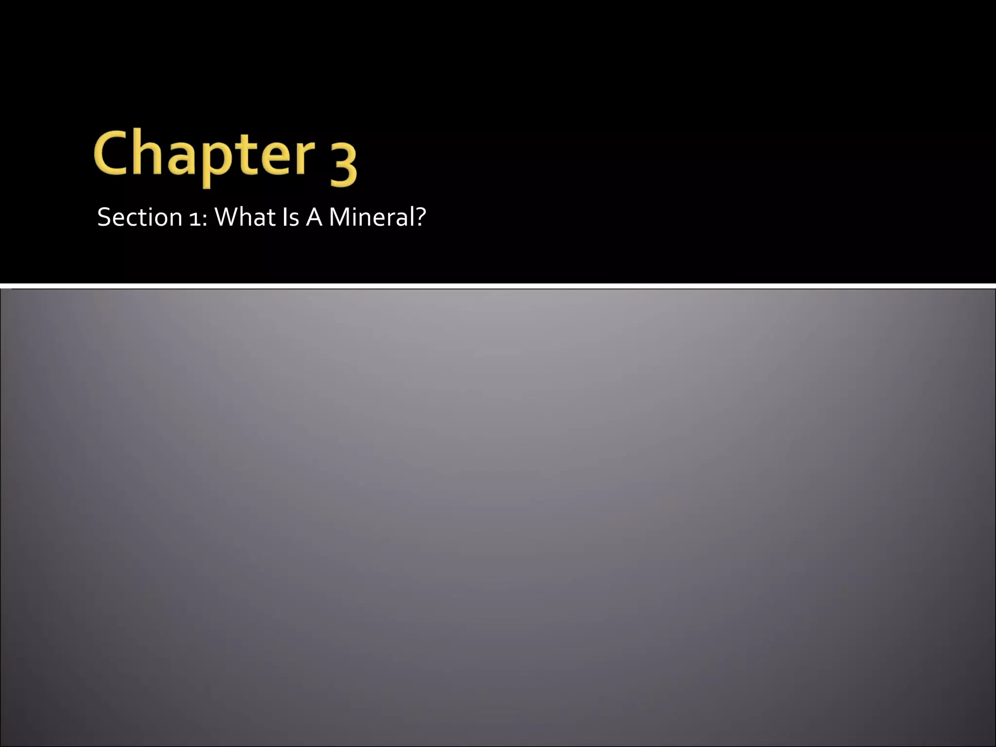 Minerals & Rocks | PPT