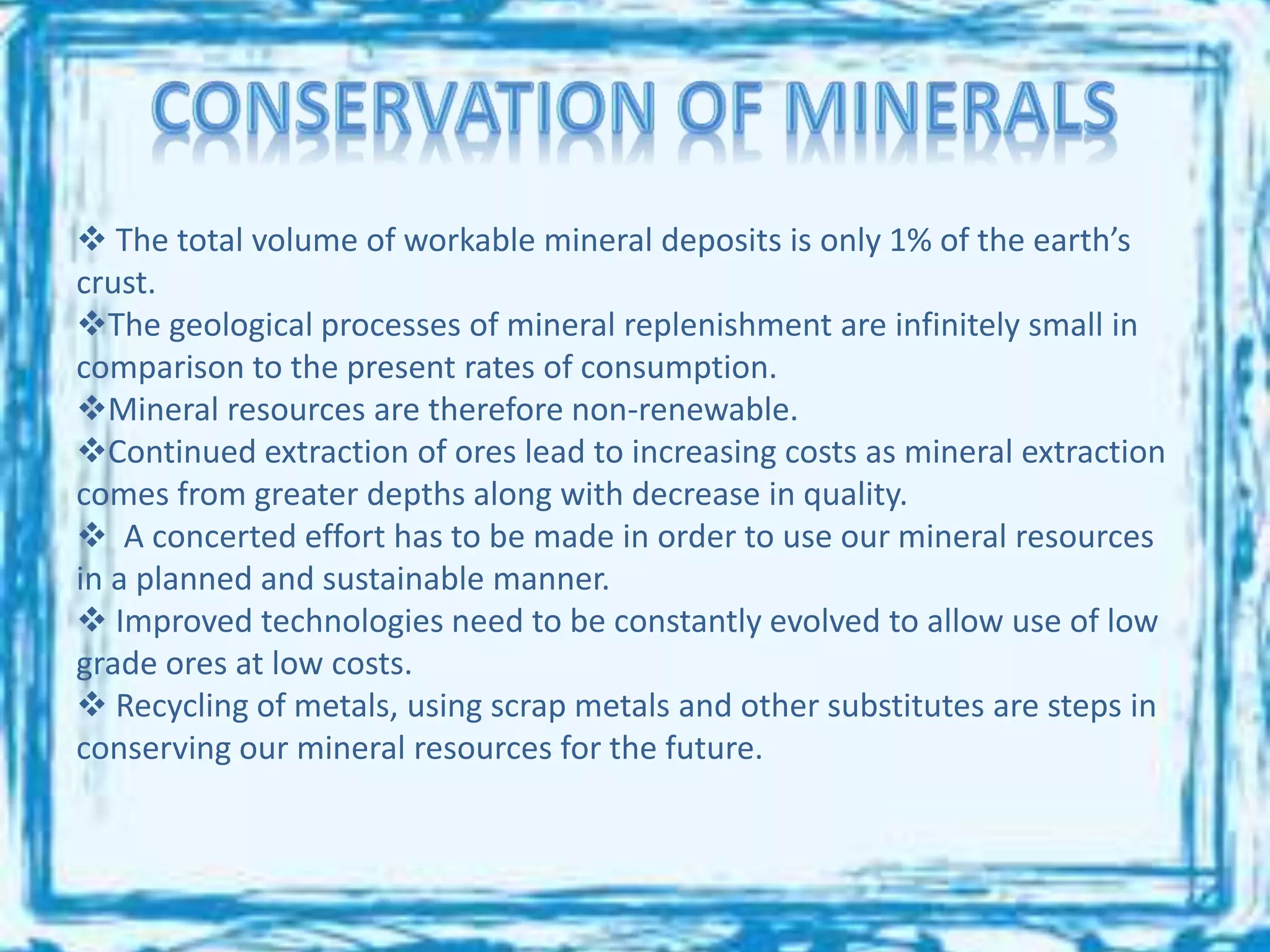 Minerals And Energy Resources - Class 10 - Geography | PPSX