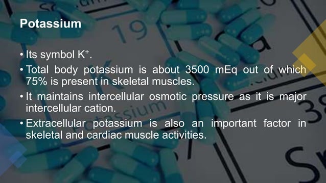 Minerals sodium potassium magnesium chloride, calcium, selenium | PPT