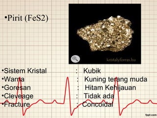 Mineral sulfida | PPT