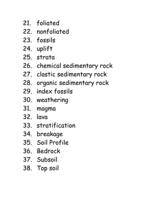 Minerals vocabulary | PDF