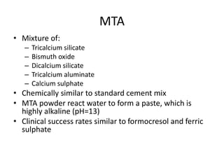 Mineral trioxide aggregate | PPTX