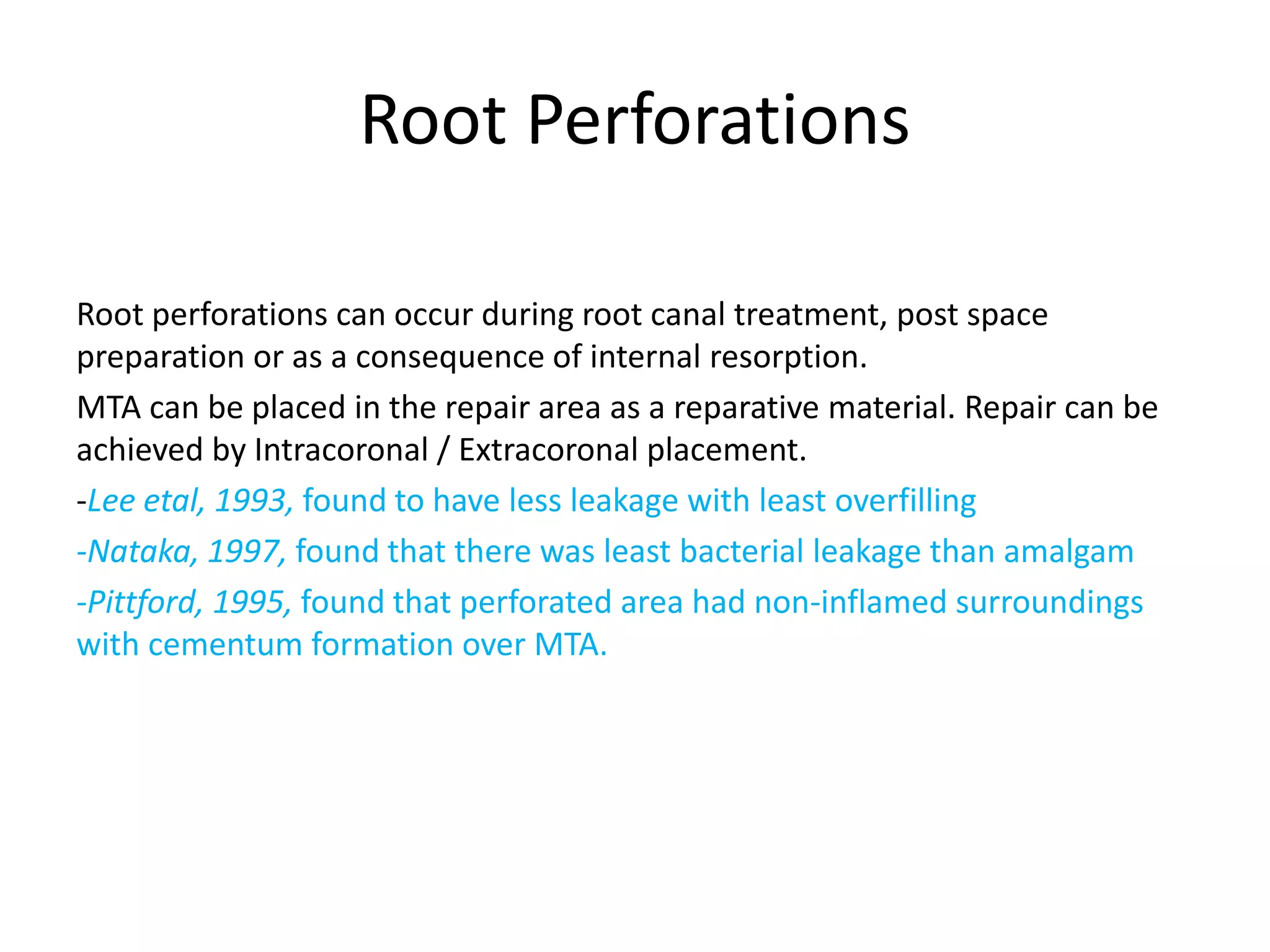 Mineral trioxide aggregate | PPTX