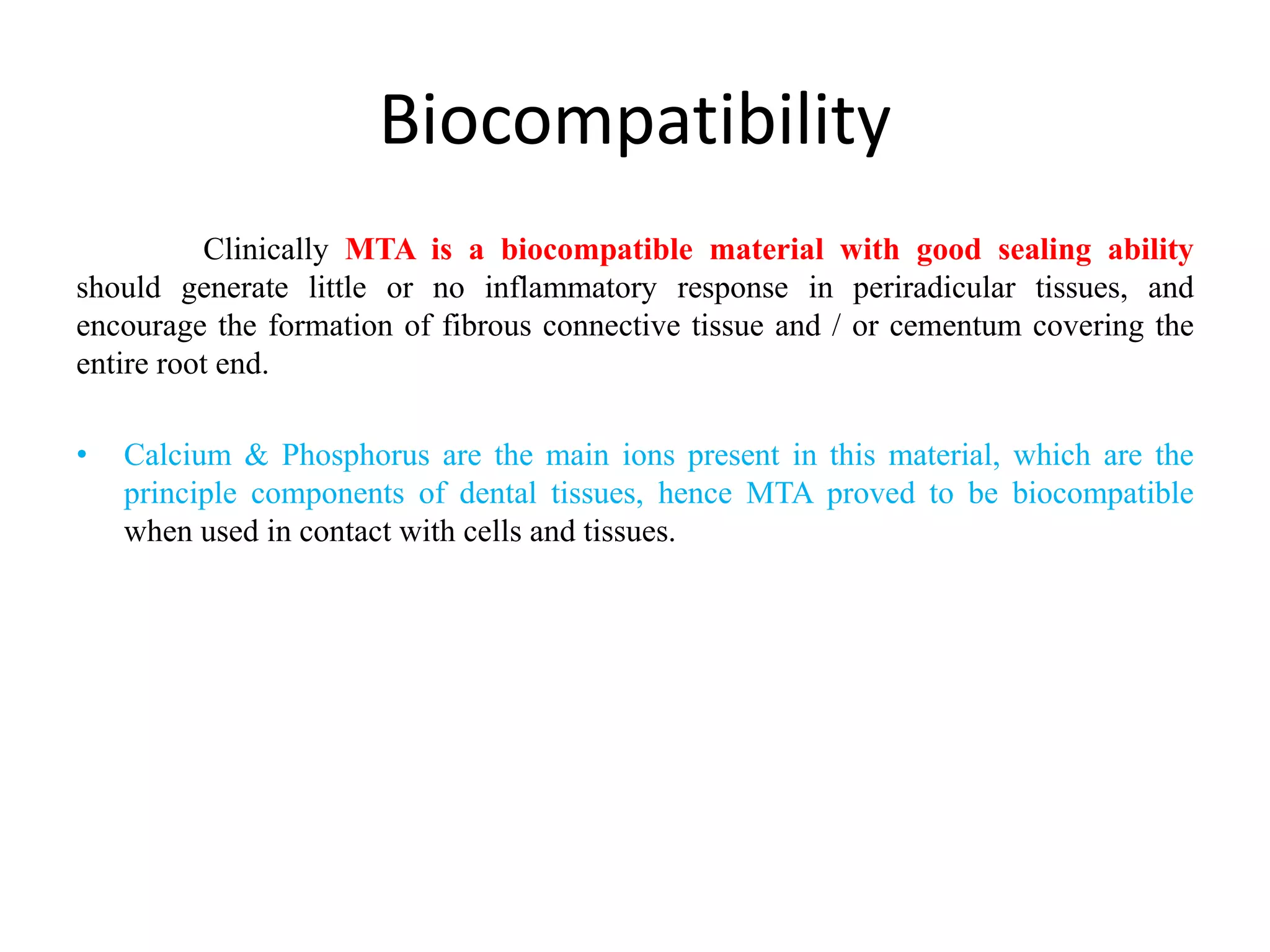 Mineral trioxide aggregate | PPTX