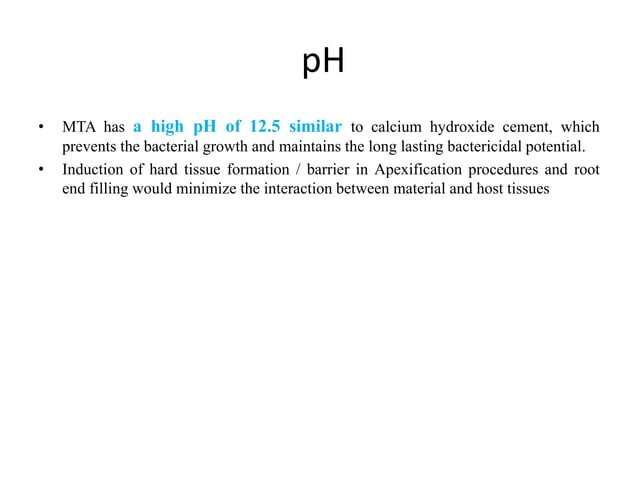Mineral trioxide aggregate | PPTX | Dental Health | Diseases and Conditions