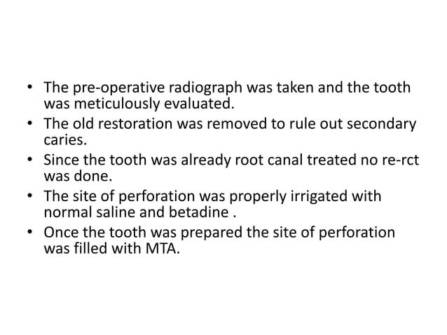 Mineral trioxide aggregate | PPTX | Dental Health | Diseases and Conditions