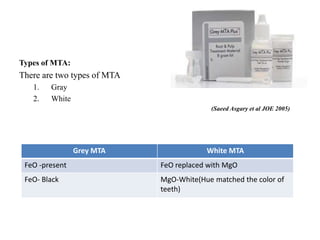 Mineral trioxide aggregate | PPTX