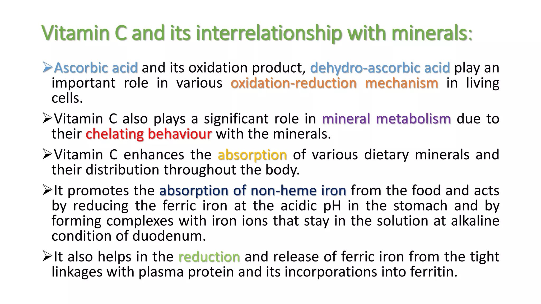 Mineral vitamin interrelationship | PPTX