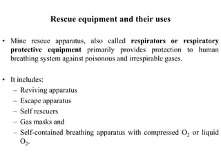 Mine rescue and recovery | PPT