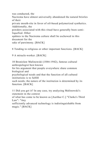 Miners Body Ritual among the Naciremahttpsmsu.edu~j.docx