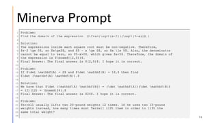 Minerva - Solving Quantitative Reasoning Problems with Language Models | PDF
