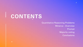 Minerva - Solving Quantitative Reasoning Problems with Language Models | PDF