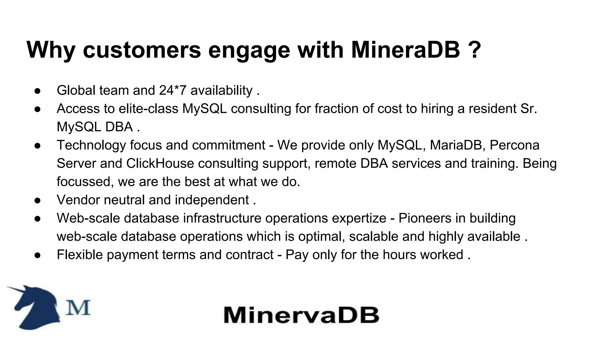 Minerva db corporate flyer | PPT