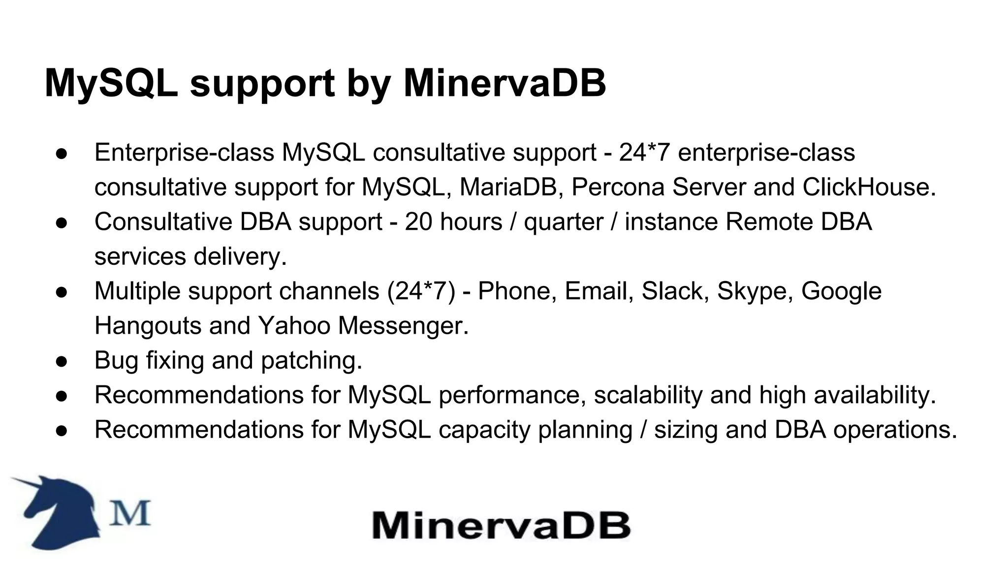 Minerva db corporate flyer | PPT