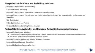 MinervaDB Corporate Presentation | PPT